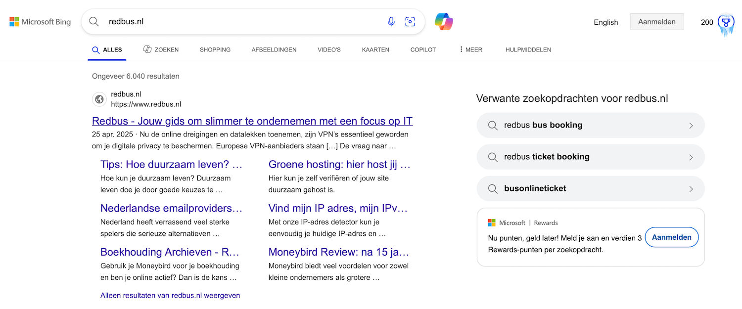 Bing review – De zoekmachine van Microsoft - Redbus